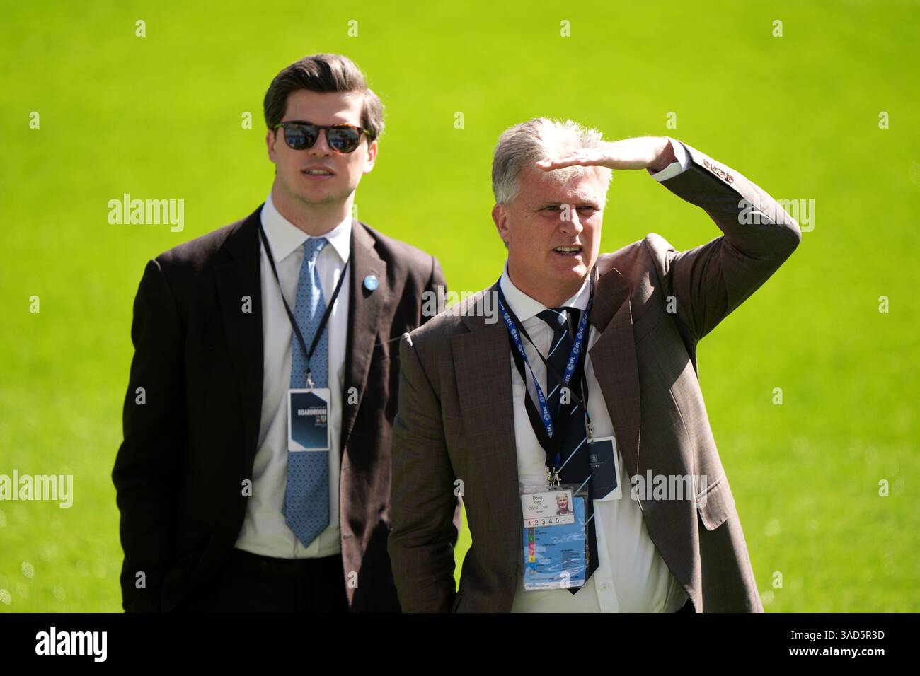 Coventry City owner Doug King (right) ahead of the Sky Bet Championship ...