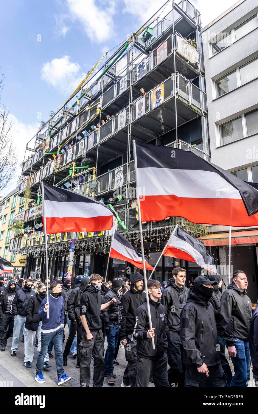 The neo-Nazi group Young and Strong, YS, demonstrated in the city ...