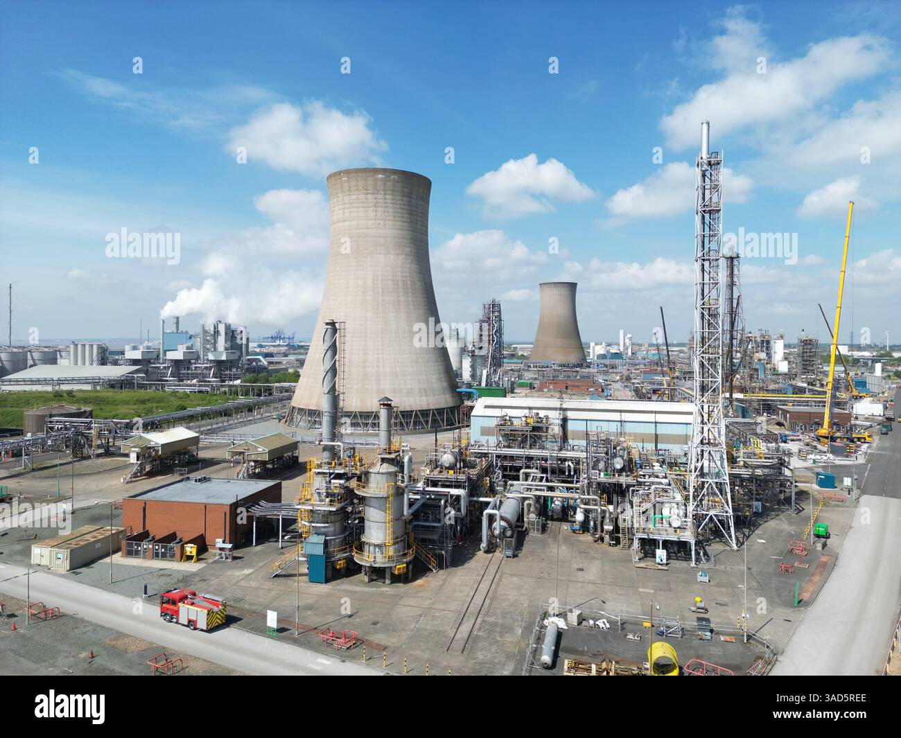 Aerial View of Saltend Chemicals Park, Hull. chemicals renewable energy ...