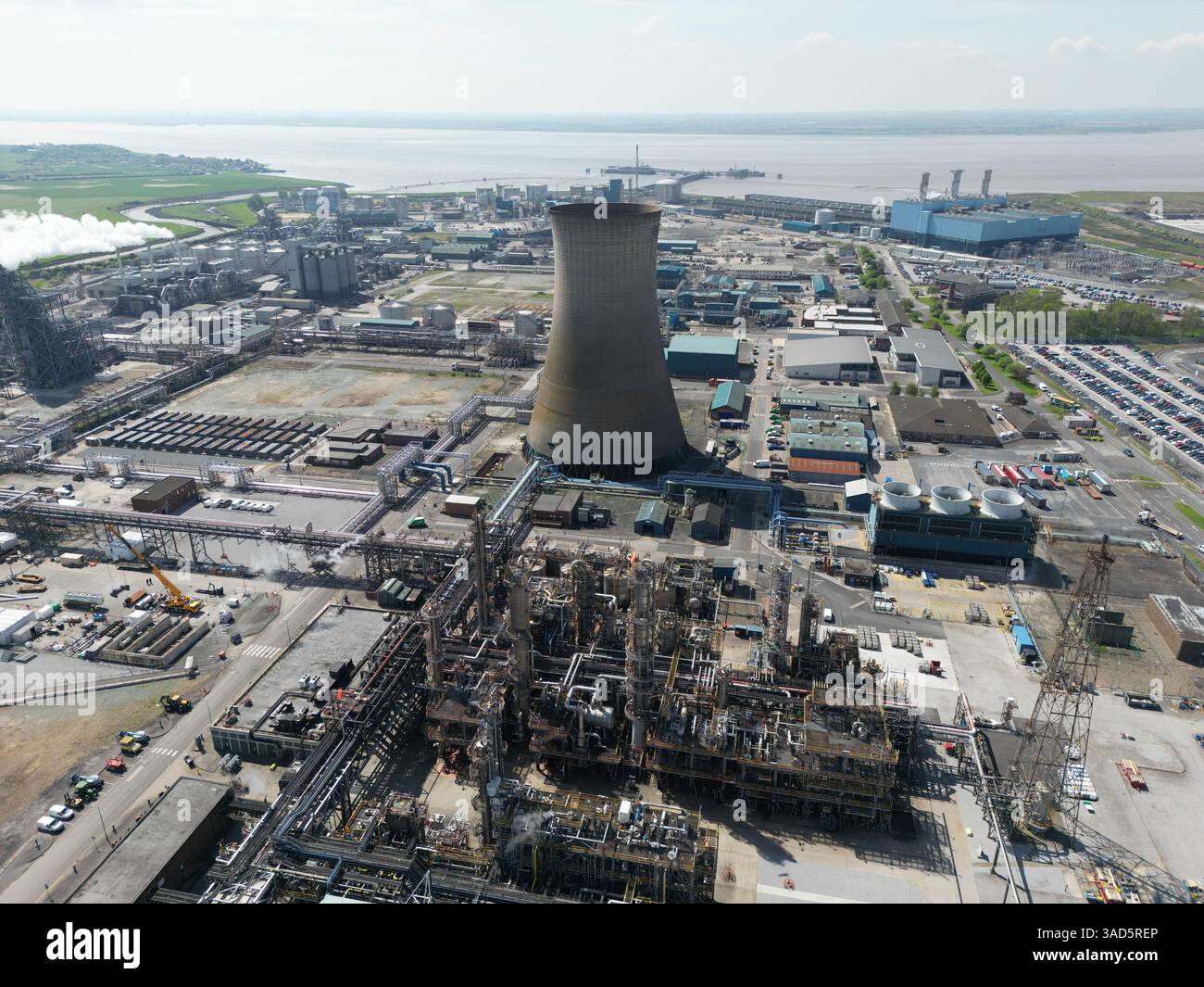 Aerial View of Saltend Chemicals Park, Hull. chemicals renewable energy ...