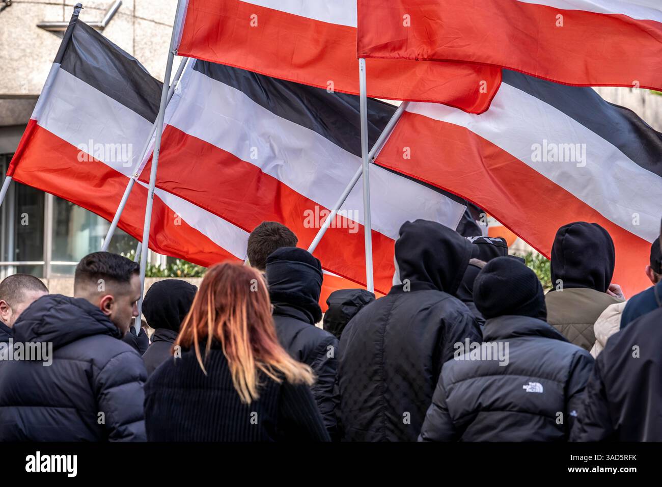 The neo-Nazi group Young and Strong, YS, demonstrated in the city ...
