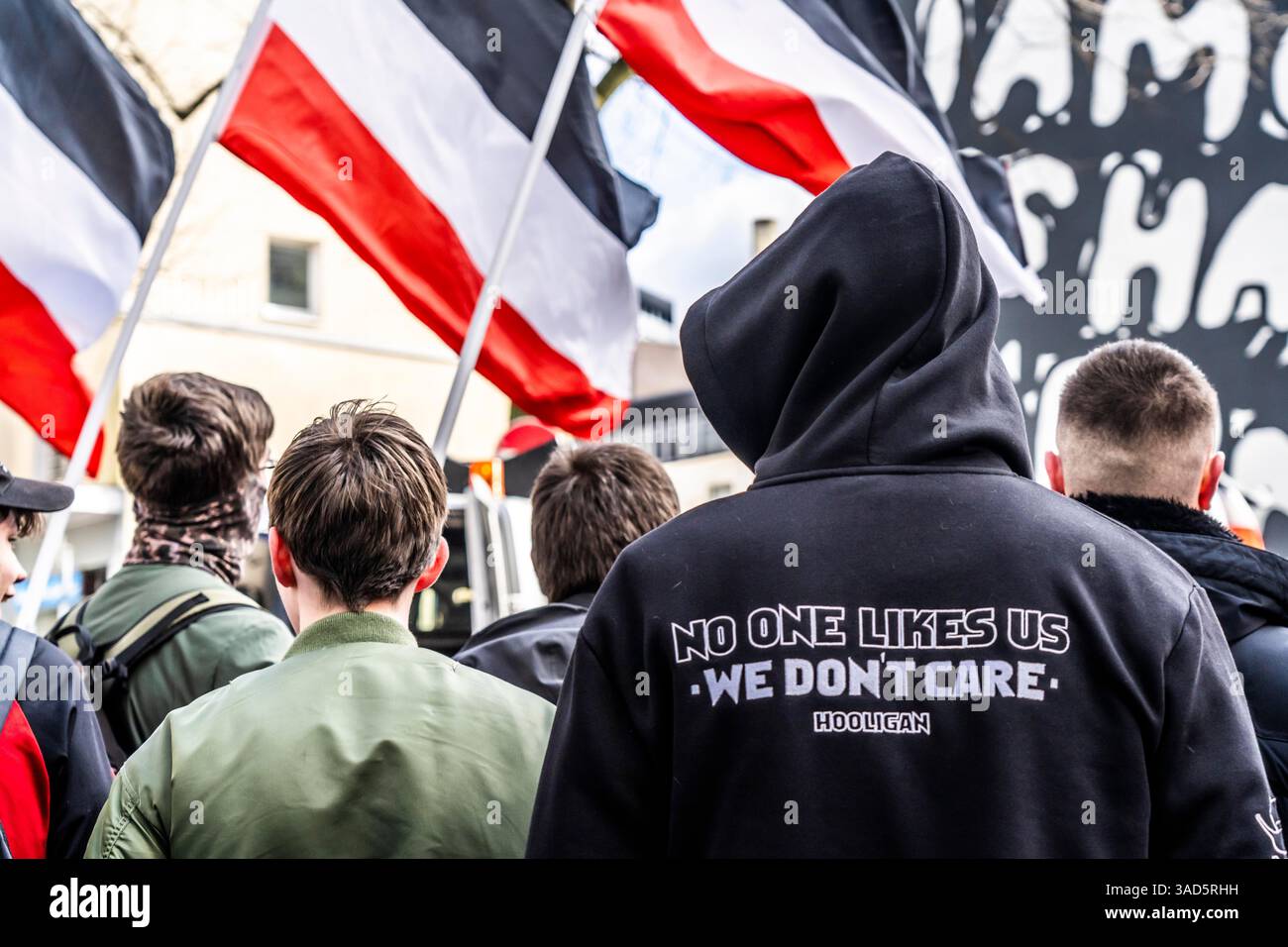 The neo-Nazi group Young and Strong, YS, demonstrated in the city ...