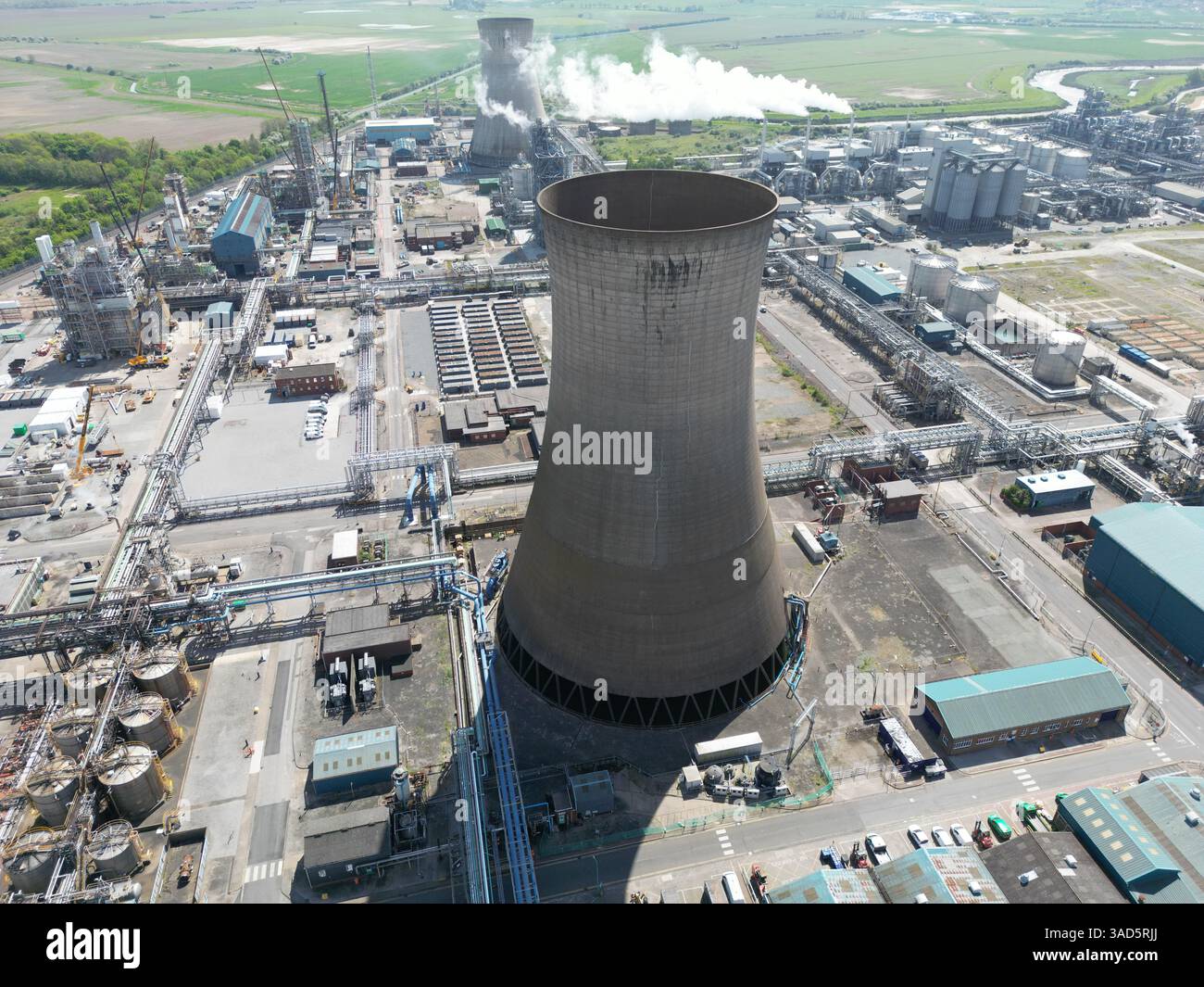 Aerial View of Saltend Chemicals Park, Hull. chemicals renewable energy ...