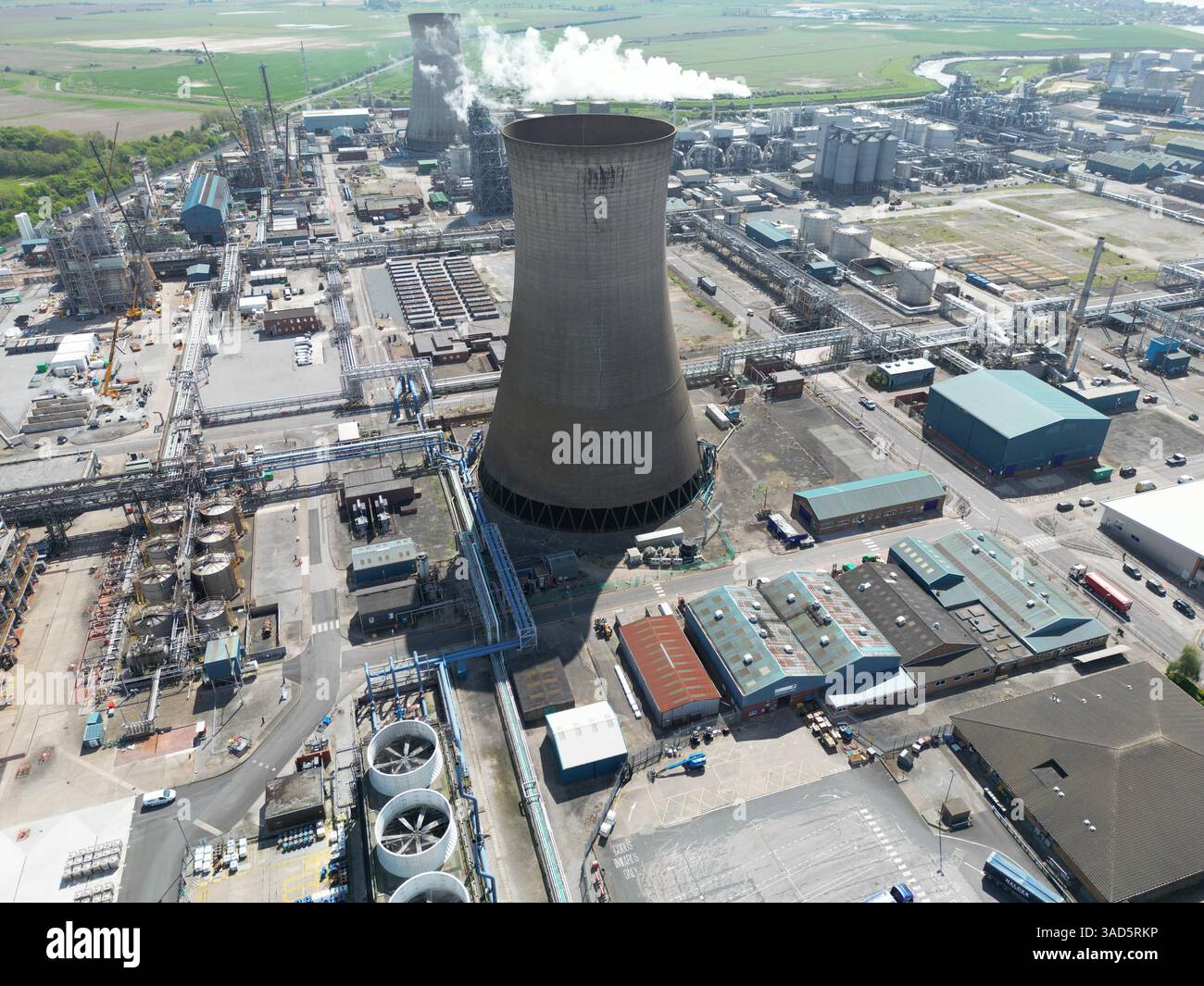 Aerial View of Saltend Chemicals Park, Hull. chemicals renewable energy ...