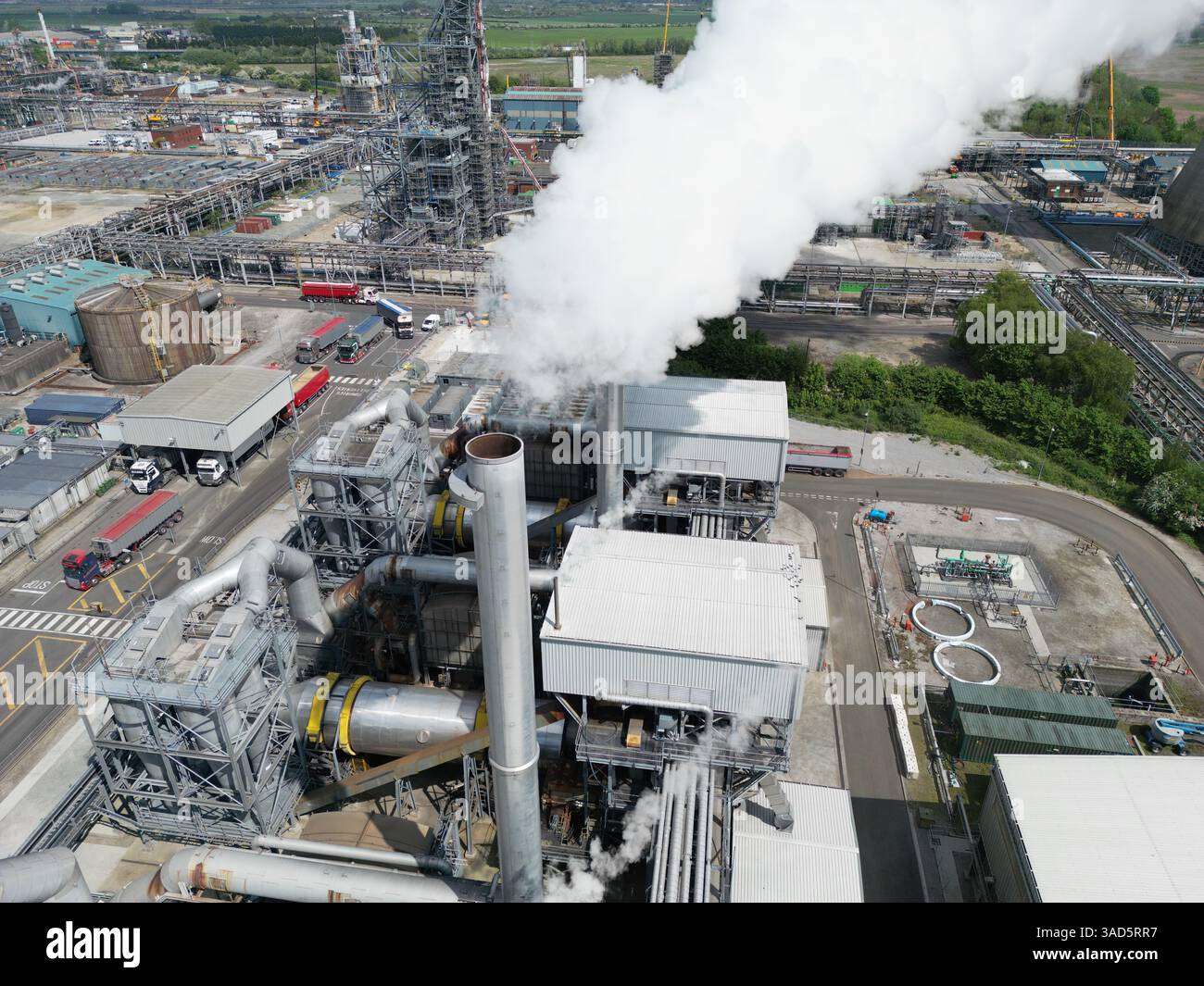 Aerial View of Saltend Chemicals Park, Hull. chemicals renewable energy ...