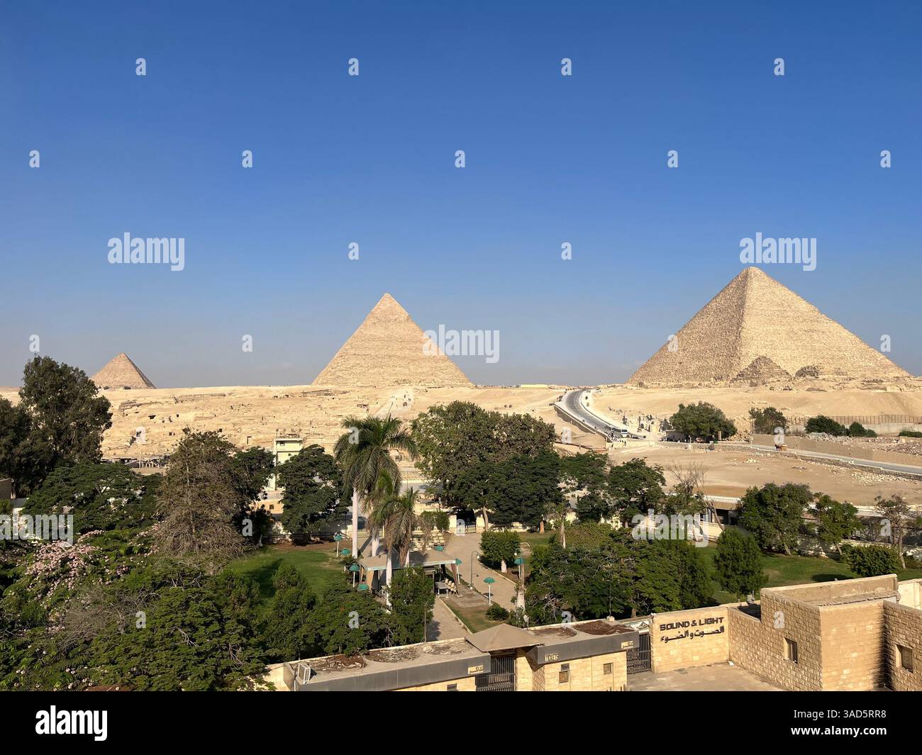 Majestic View of the Great Pyramids of Giza in Egypt Under the Desert ...