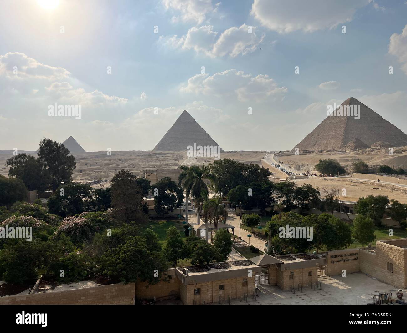 Majestic View of the Great Pyramids of Giza in Egypt Under the Desert ...