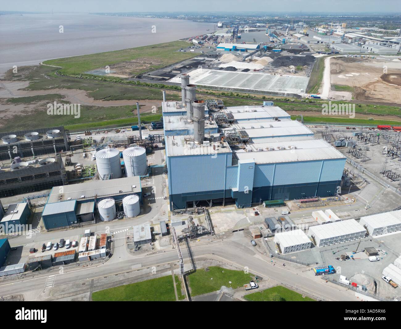 Aerial View of Saltend Chemicals Park, Hull. chemicals renewable energy ...
