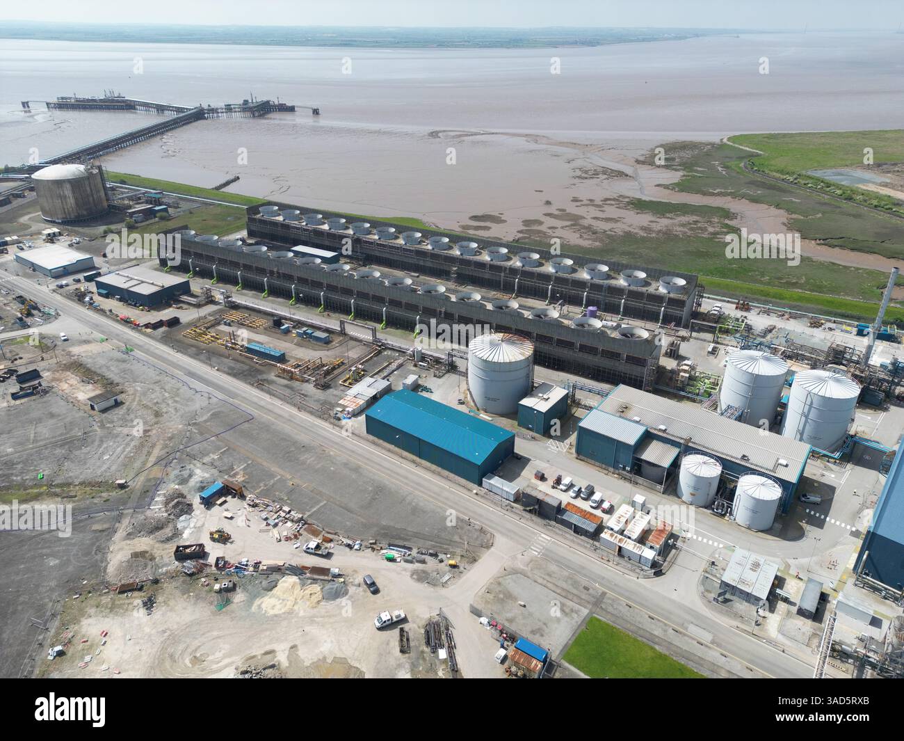 Aerial View of Saltend Chemicals Park, Hull. chemicals renewable energy ...
