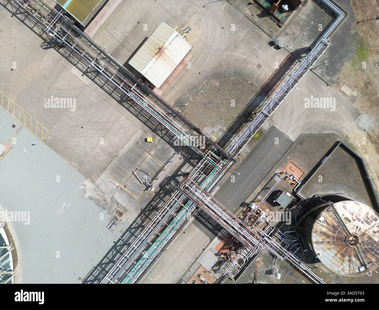 Aerial View of Saltend Chemicals Park, Hull. chemicals renewable energy ...