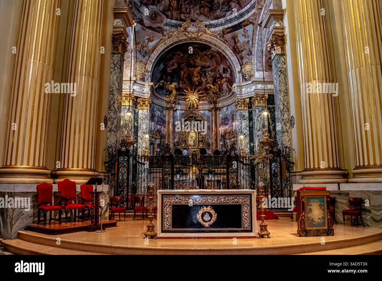 The Altar inside The Sanctuary of the Madonna di San Luca, a basilica ...