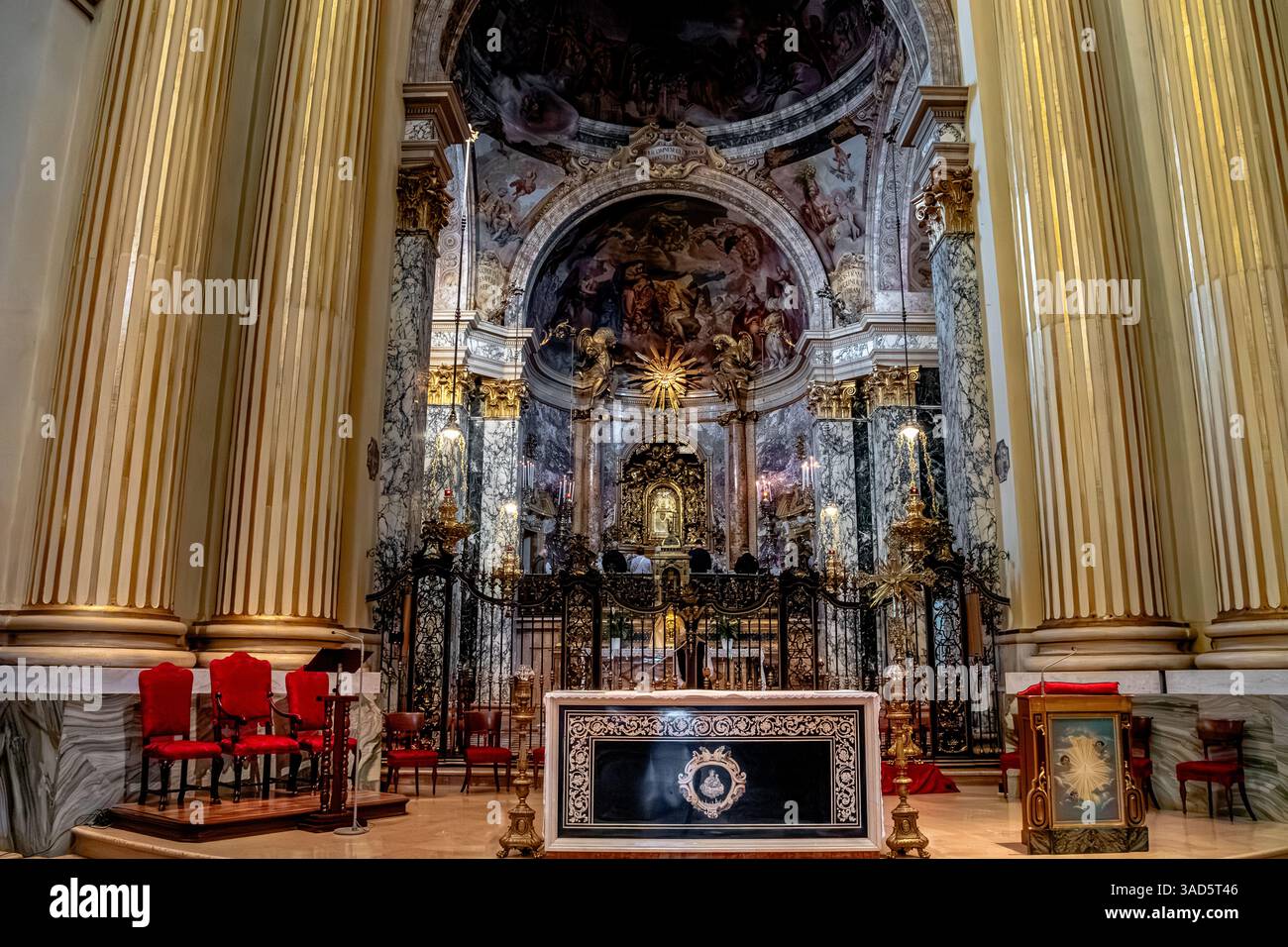 The Altar inside The Sanctuary of the Madonna di San Luca, a basilica ...