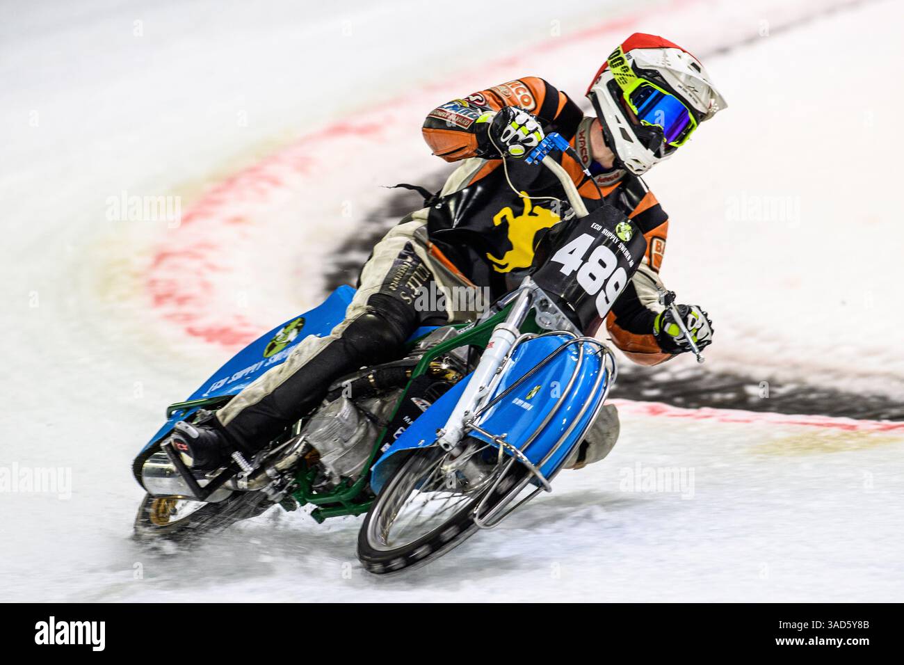 Heerenveen, Netherlands. 04th Apr, 2025. Melwin Björklin of Sweden in ...
