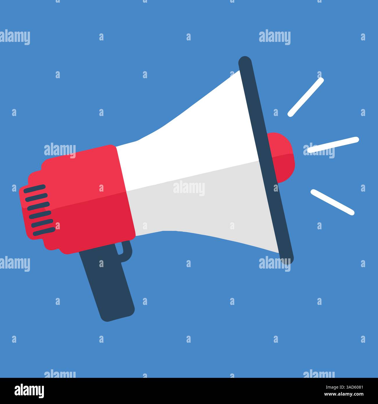 Marketing megaphone icon. Vector illustration of a speaker symbol for ...