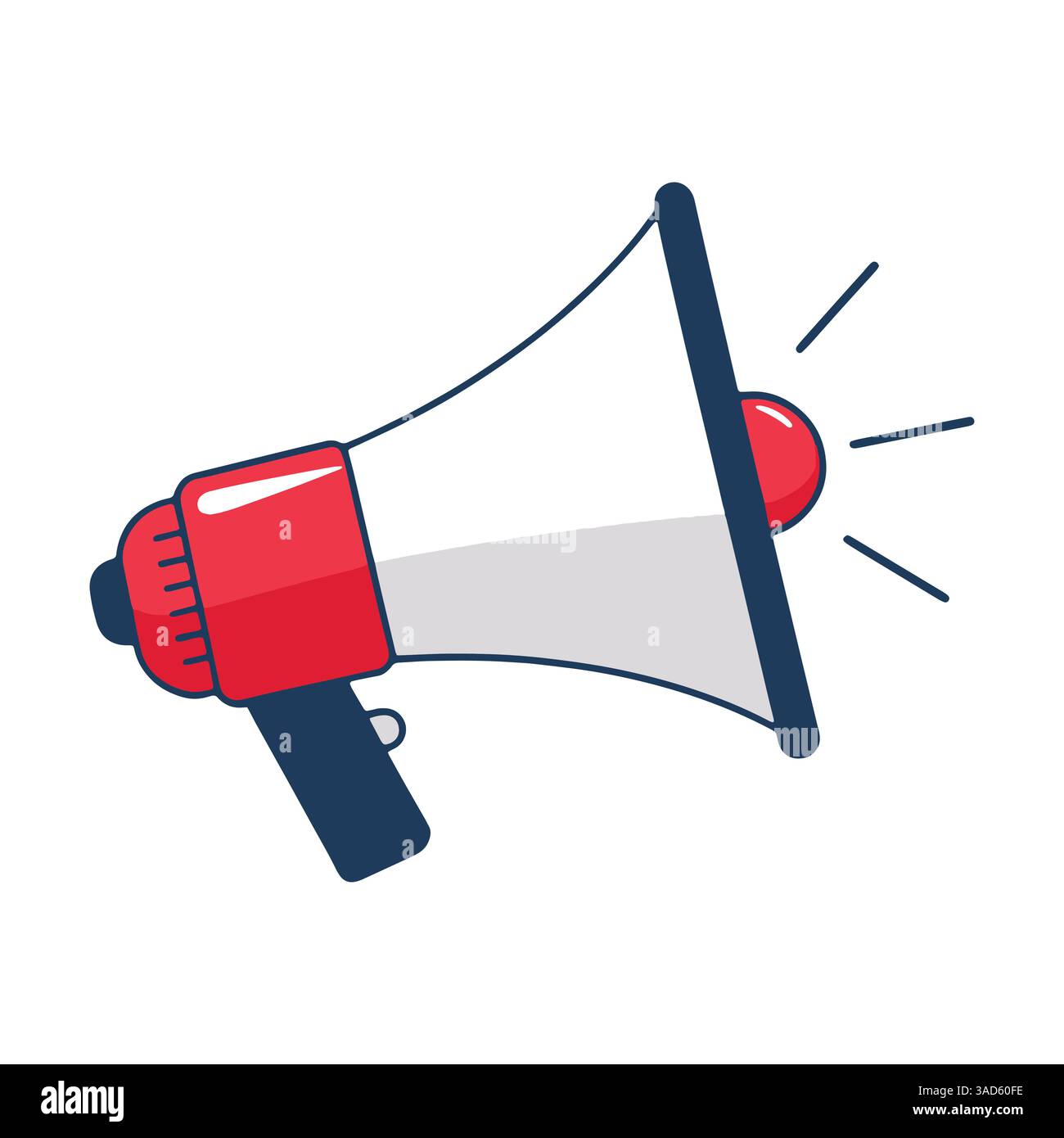 Marketing megaphone icon. Vector illustration of a speaker symbol for ...