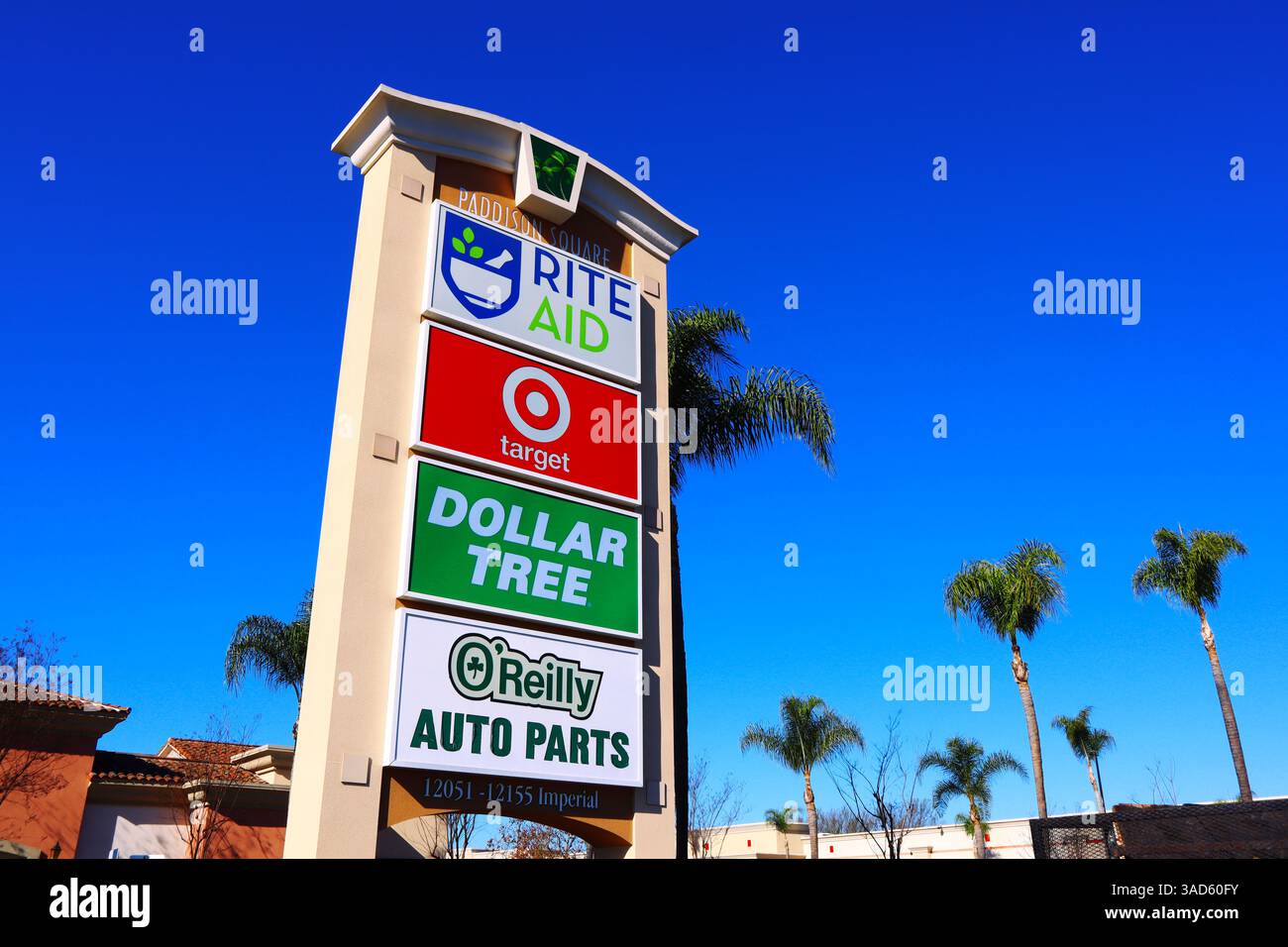 Norwalk, California: Paddison Square Shopping Center Sign featuring ...