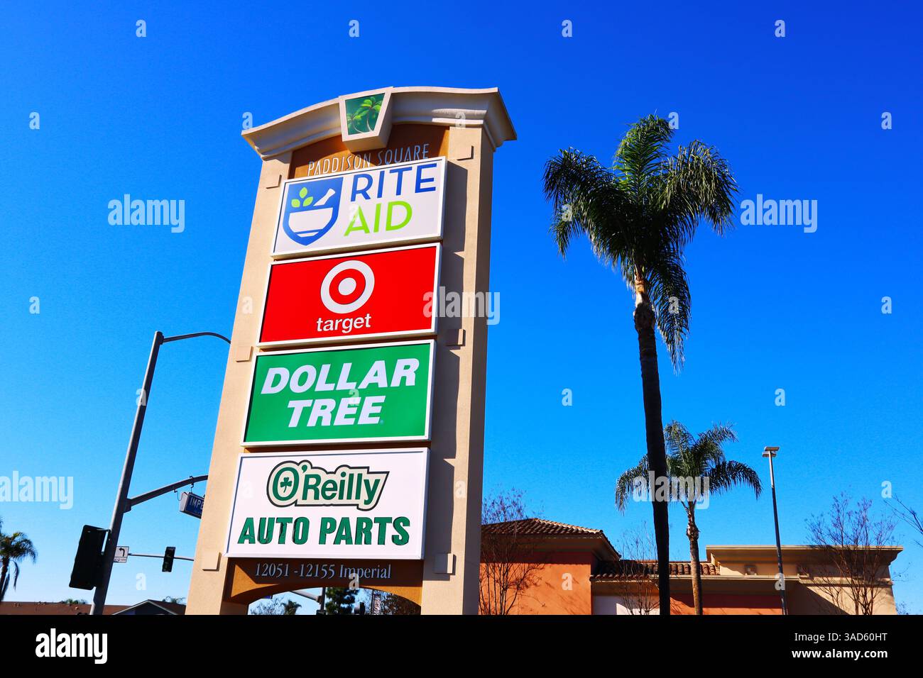Norwalk, California: Paddison Square Shopping Center Sign featuring ...
