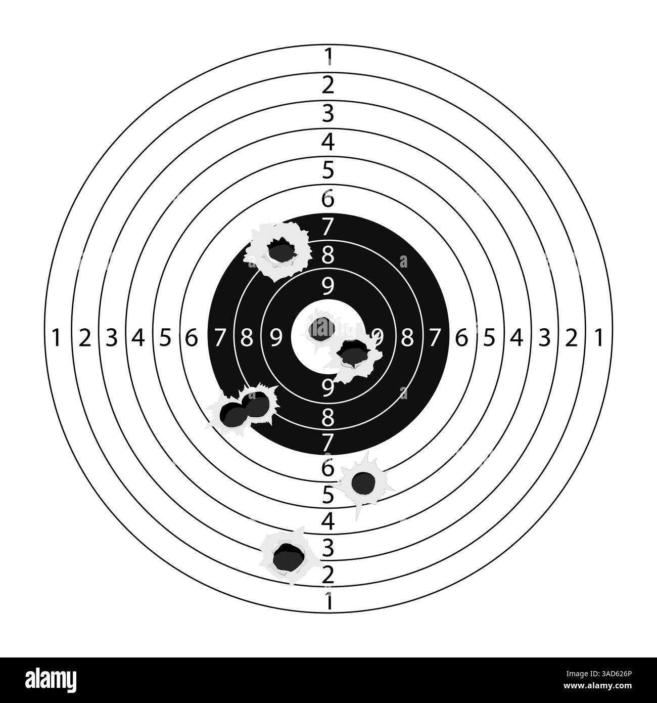 Blank template sport target Cut Out Stock Images & Pictures - Alamy