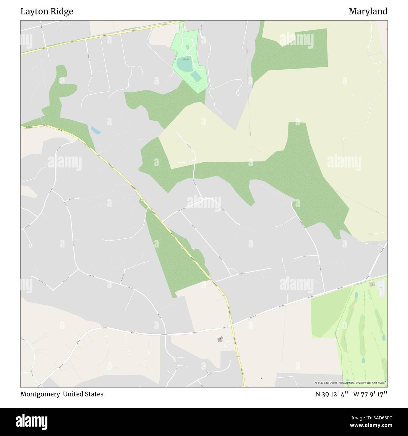 Layton Ridge, Montgomery, United States, Maryland, N 39 12' 4'', W 77 9 ...