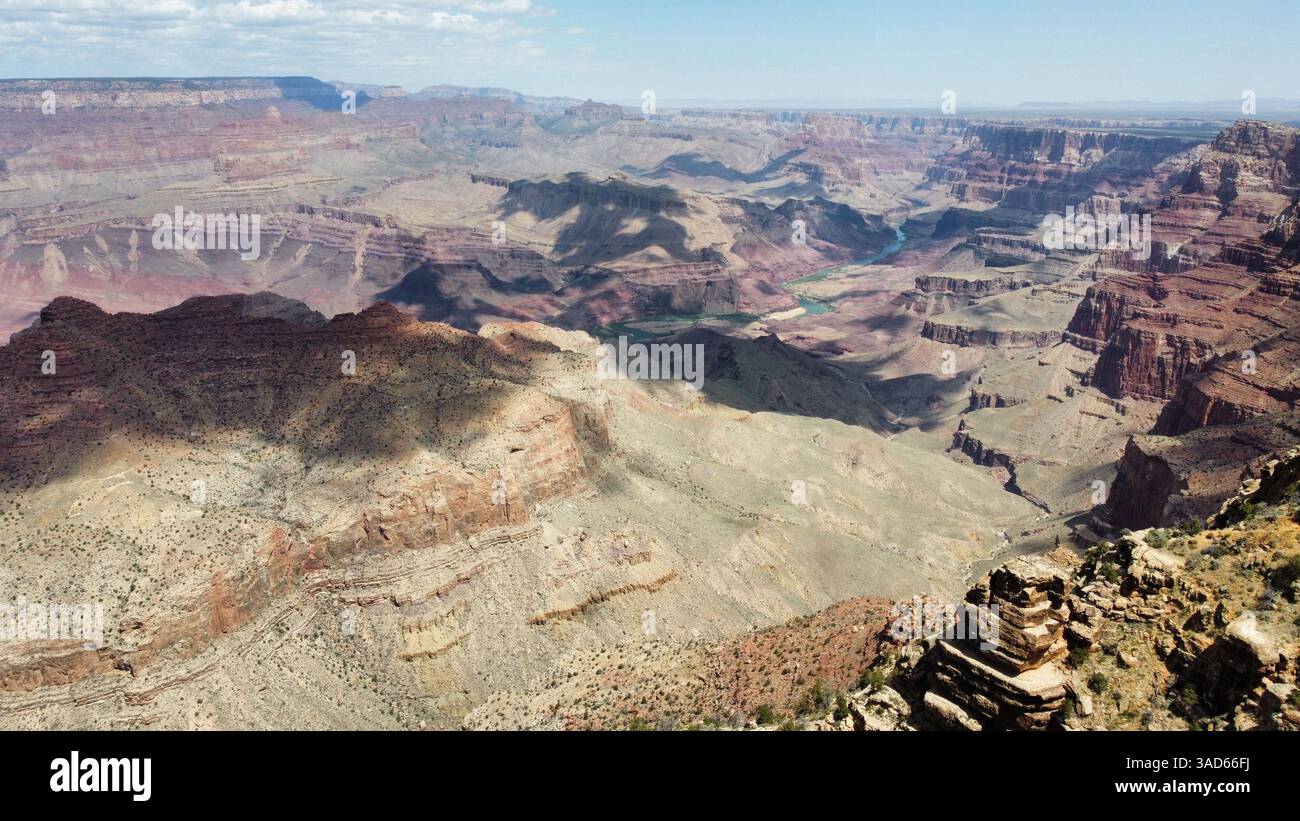 Drone flight over mountain rocks hi-res stock photography and images ...