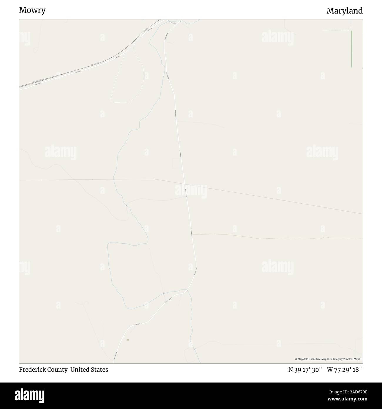 Mowry, Frederick County, United States, Maryland, N 39 17' 30'', W 77 ...