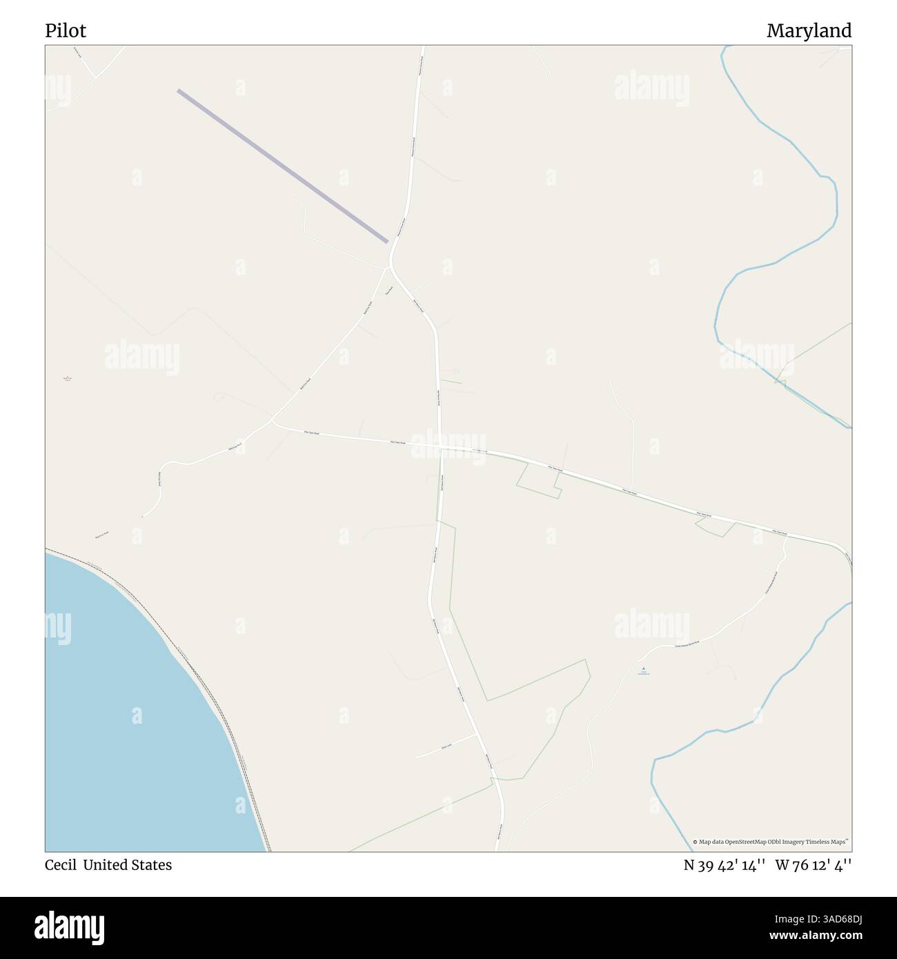 Pilot, Cecil, United States, Maryland, N 39 42' 14'', W 76 12' 4'', map ...