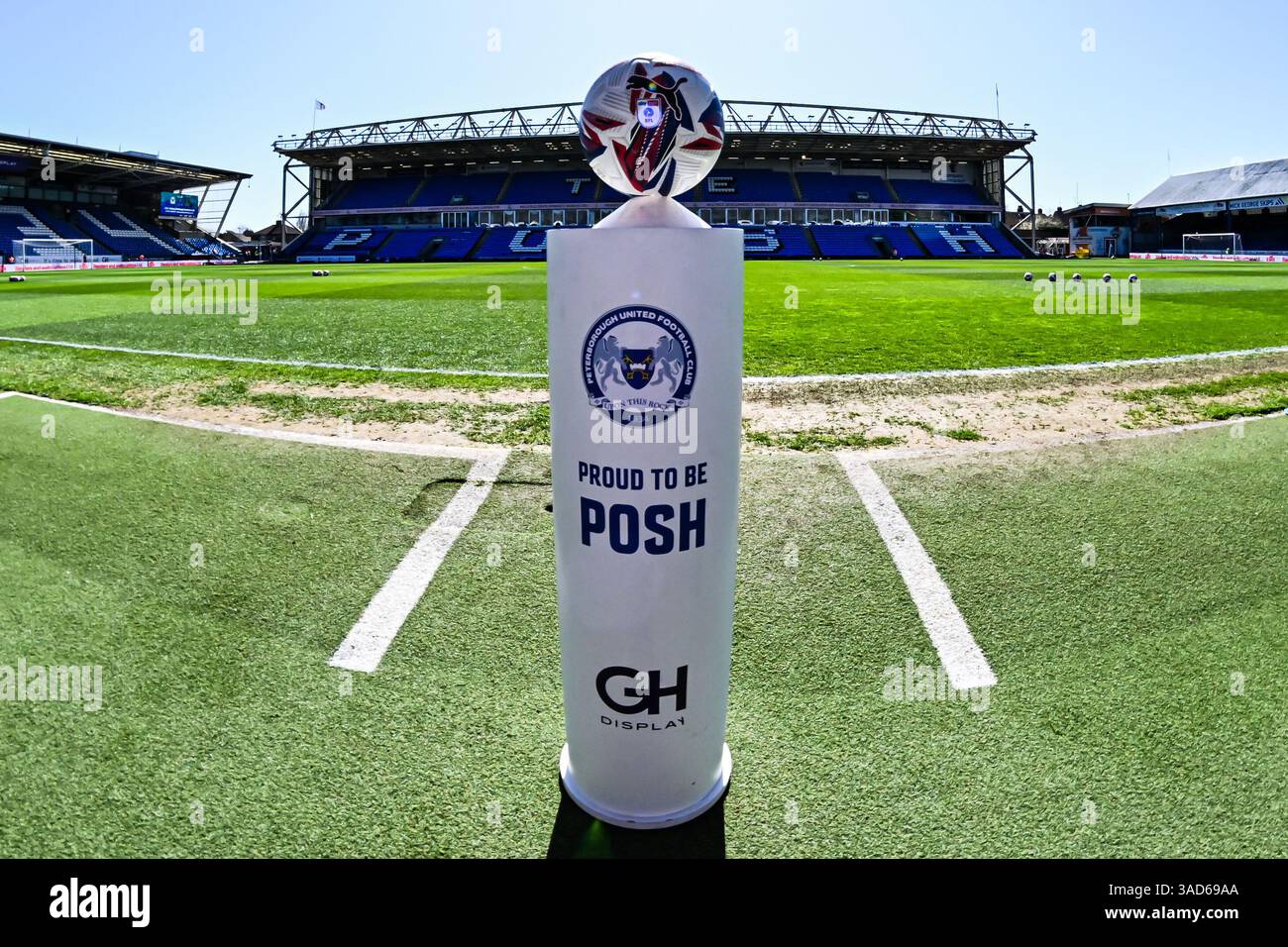 Match ball on plinth during the Sky Bet League 1 match between ...