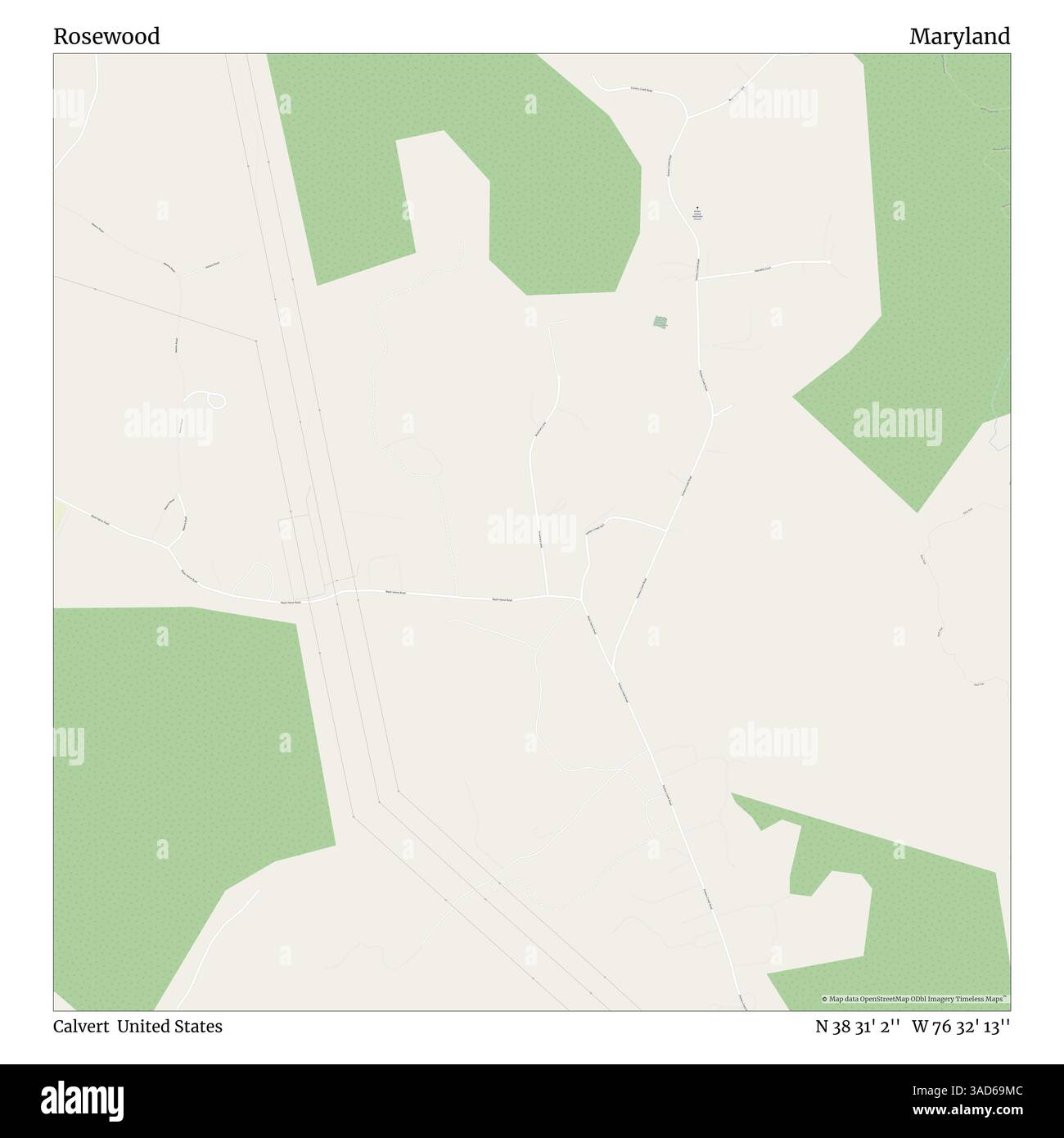 Rosewood, Calvert, United States, Maryland, N 38 31' 2'', W 76 32' 13 ...