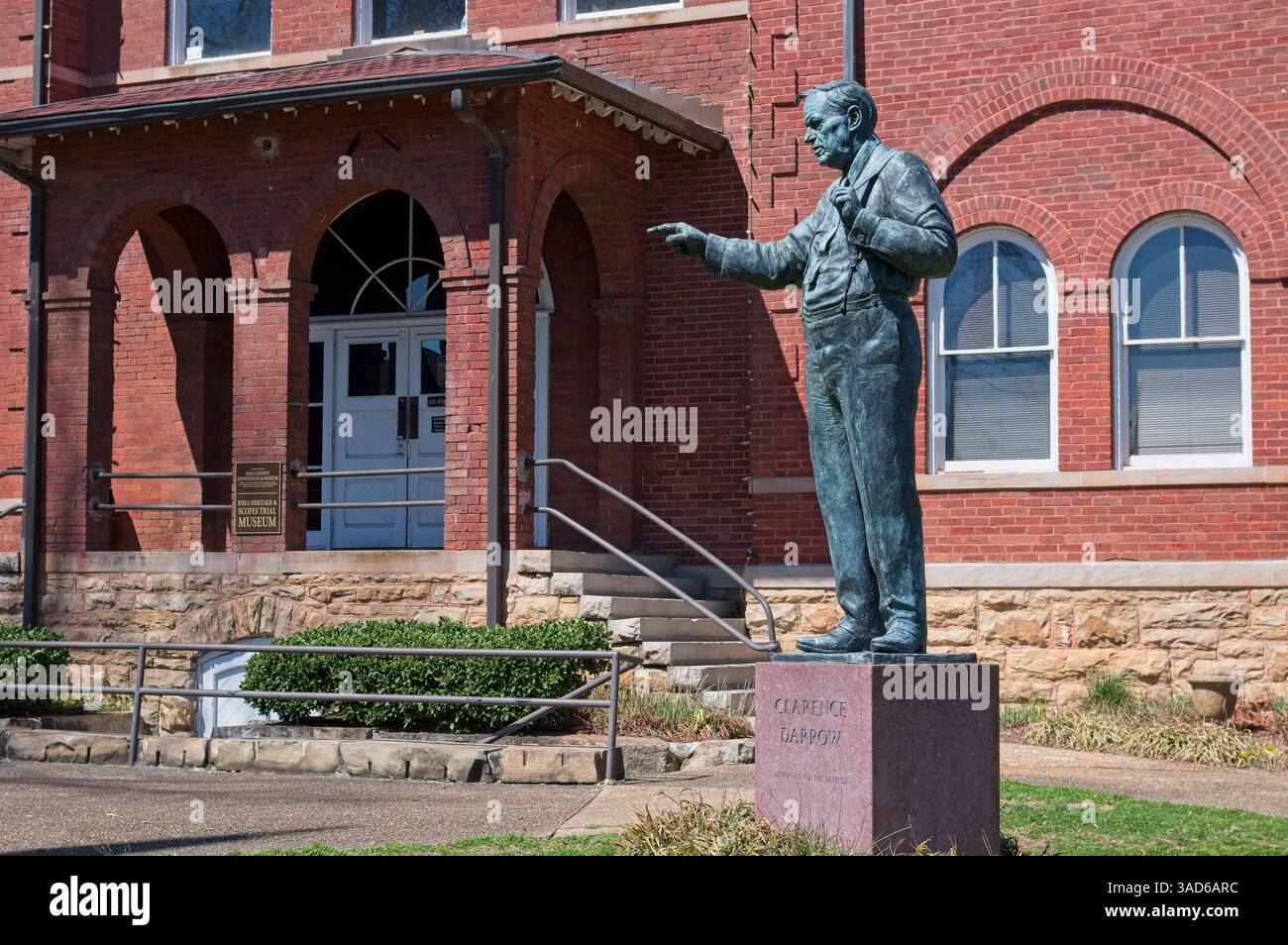 Dayton, TN USA - 03-22-2025 - Statue of Clarence Darrow outside the ...