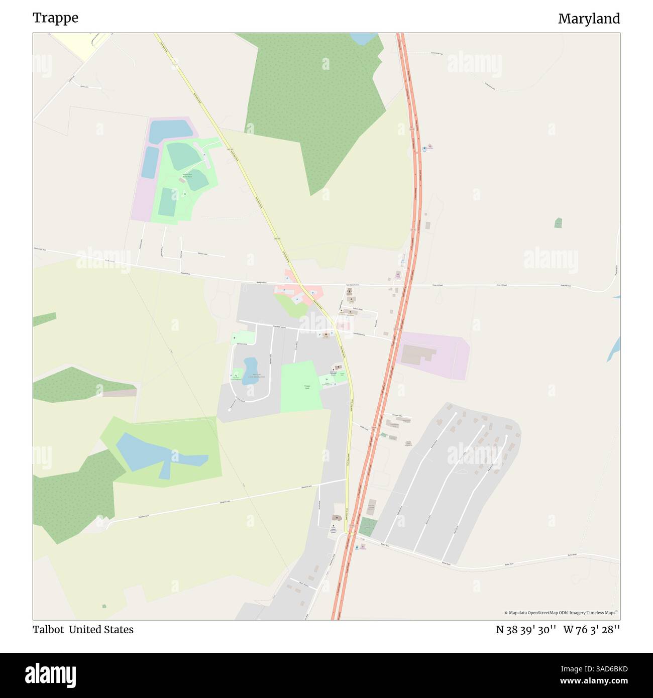 Trappe, Talbot, United States, Maryland, N 38 39' 30'', W 76 3' 28 ...