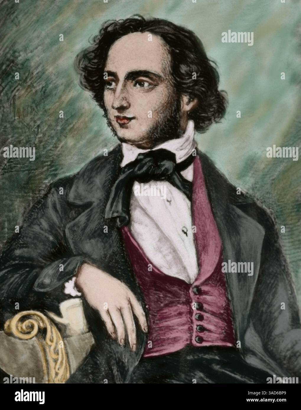 Felix mendelssohn 1809 1847 german composer hi-res stock photography ...
