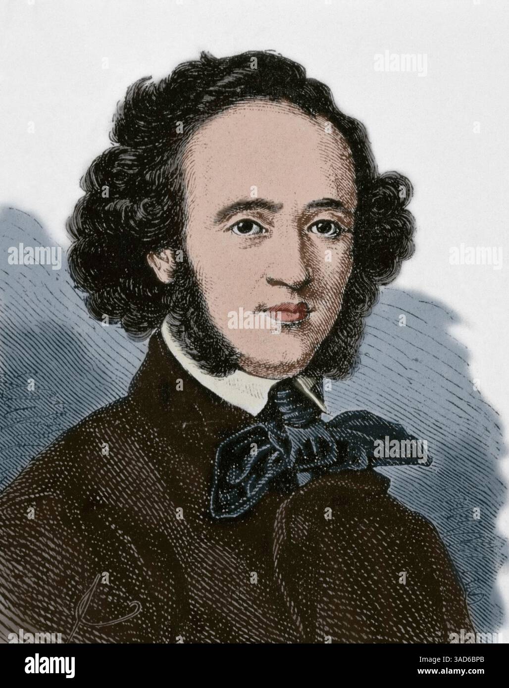 Felix mendelssohn 1809 1847 german composer hi-res stock photography ...