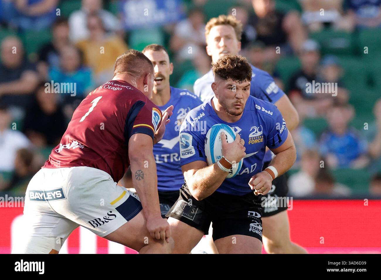 Perth, Australia. 05th Apr, 2025. Carlo Tizzano of the Force in action ...