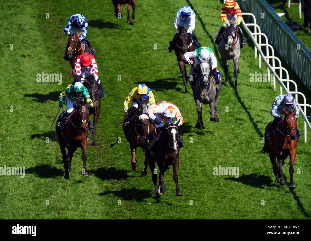 Deep Cave ridden by Jack Tudor on their way to winning the William Hill ...