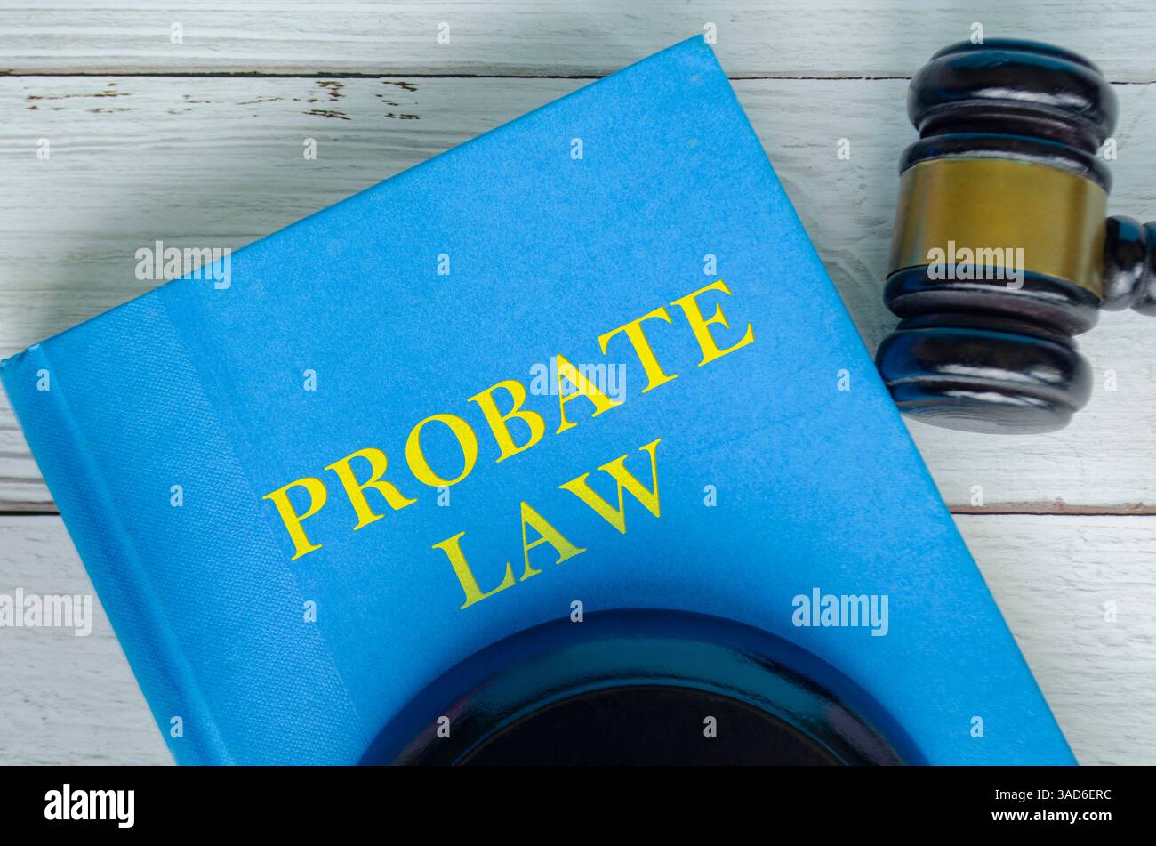 Top view of Probate Law book with gavel background Stock Photo - Alamy