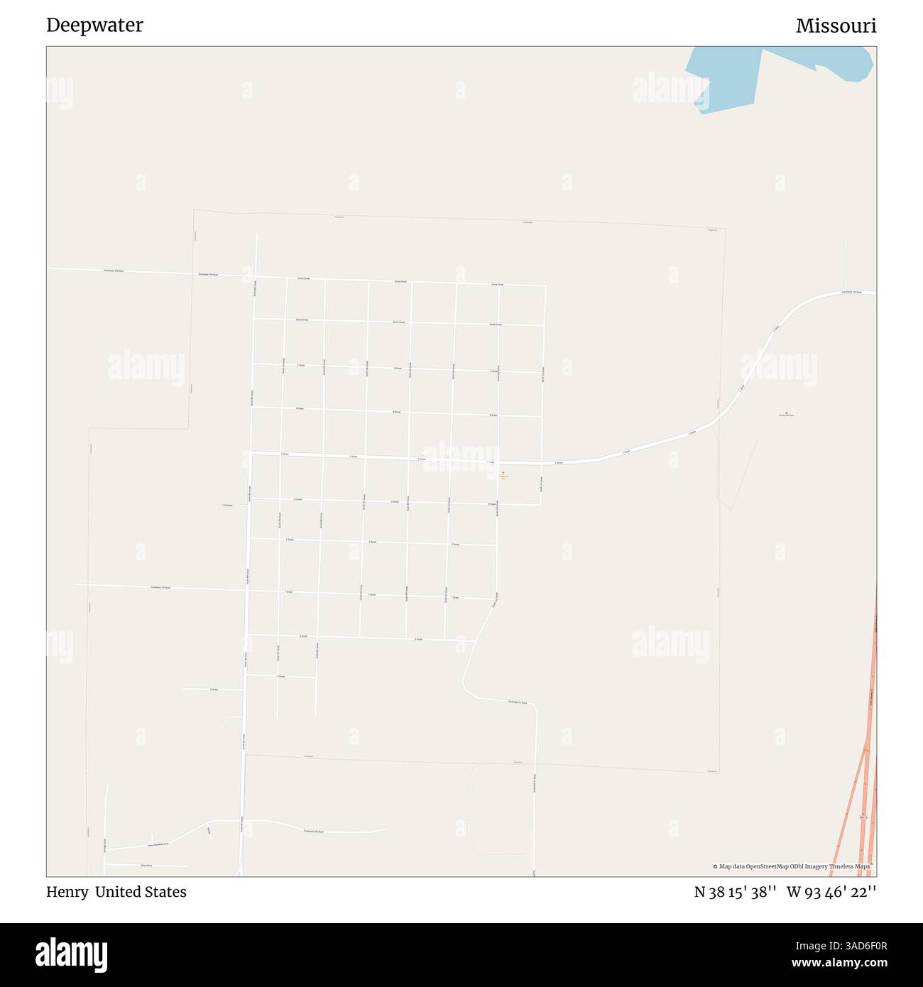 Deepwater, Henry, United States, Missouri, N 38 15' 38'', W 93 46' 22 ...