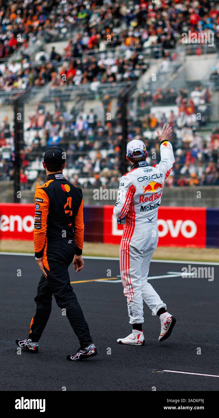 Suzuka, 05 Apr 2025: Max Verstappen (NED) qualifies 1st, Lando Norris ...