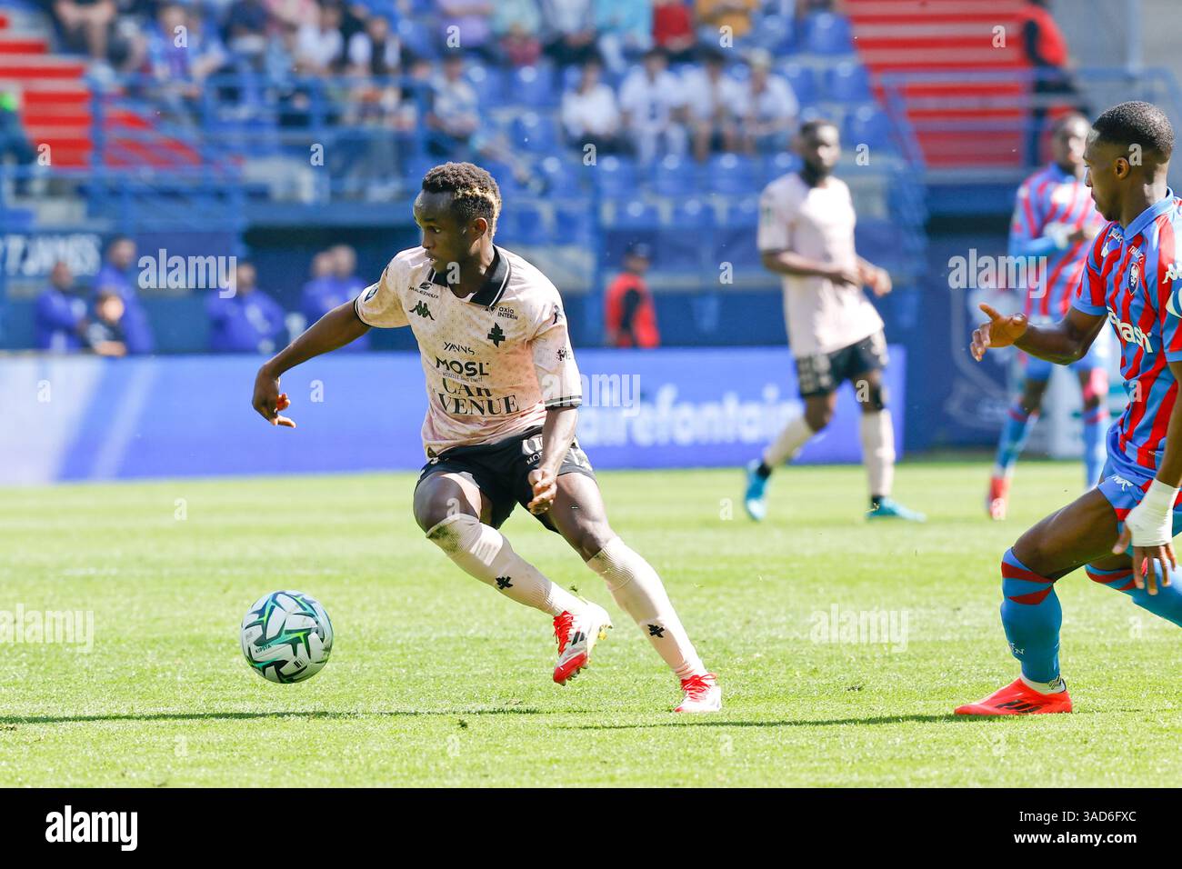 14 Cheikh SABALY (fcm) during the Ligue 2 BKT match between Caen and ...
