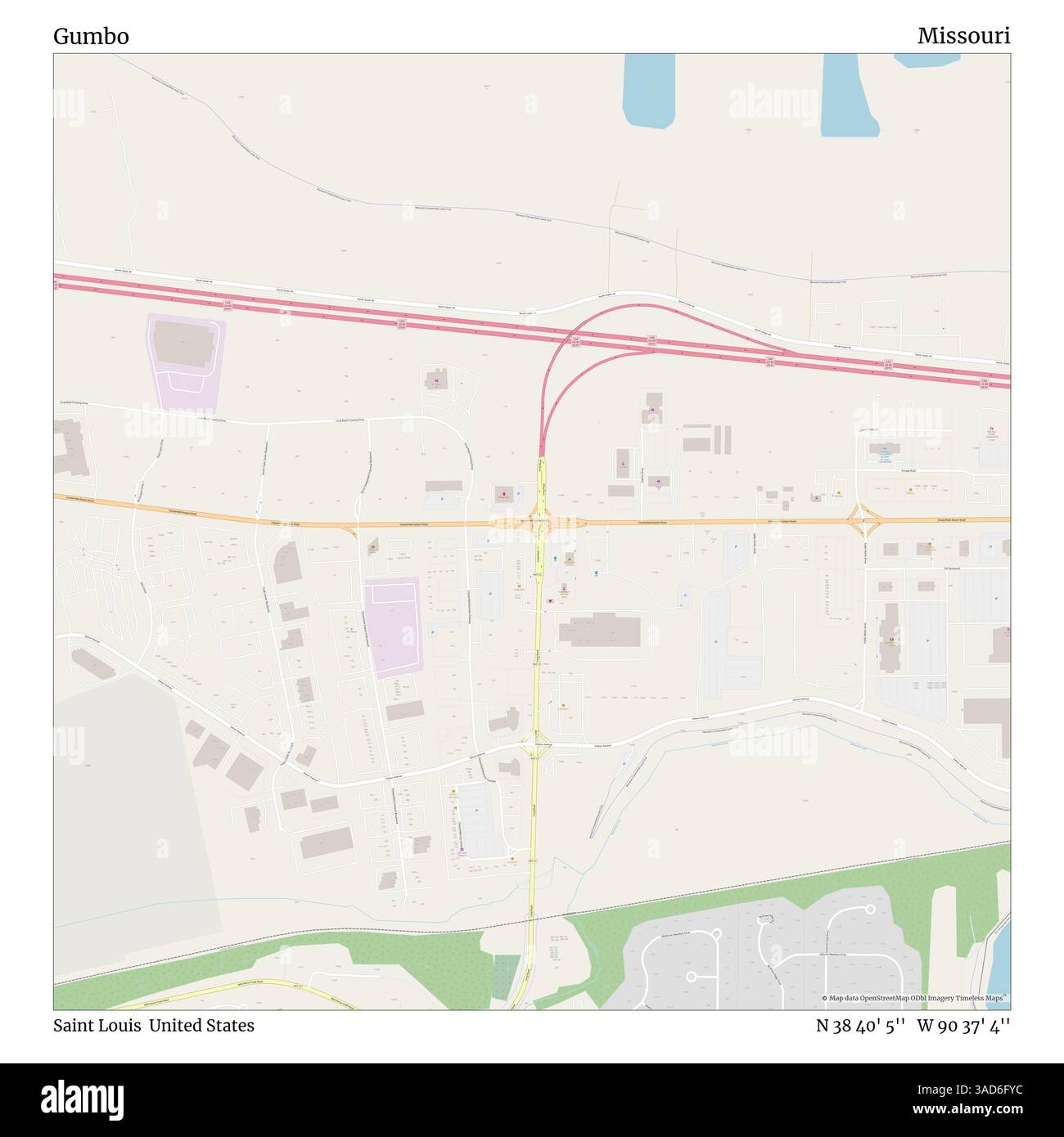 Gumbo, Saint Louis, United States, Missouri, N 38 40' 5'', W 90 37' 4 ...