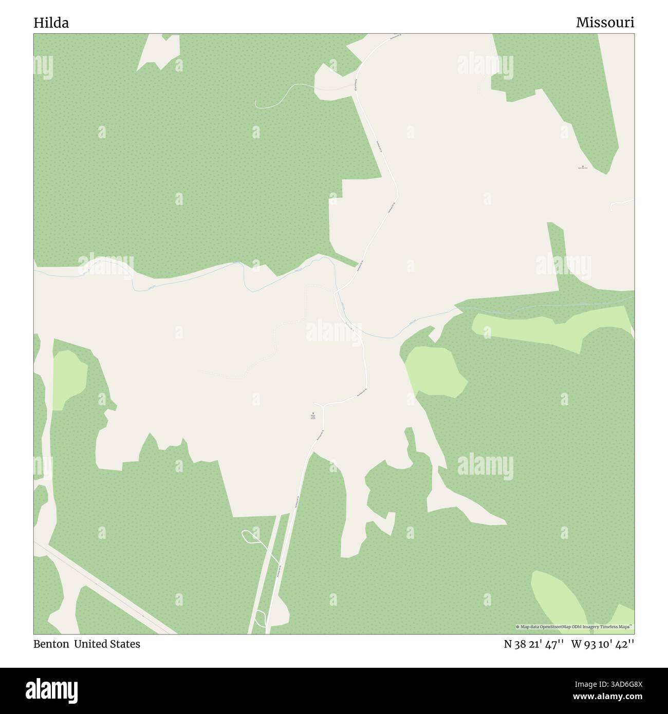 Hilda, Benton, United States, Missouri, N 38 21' 47'', W 93 10' 42 ...