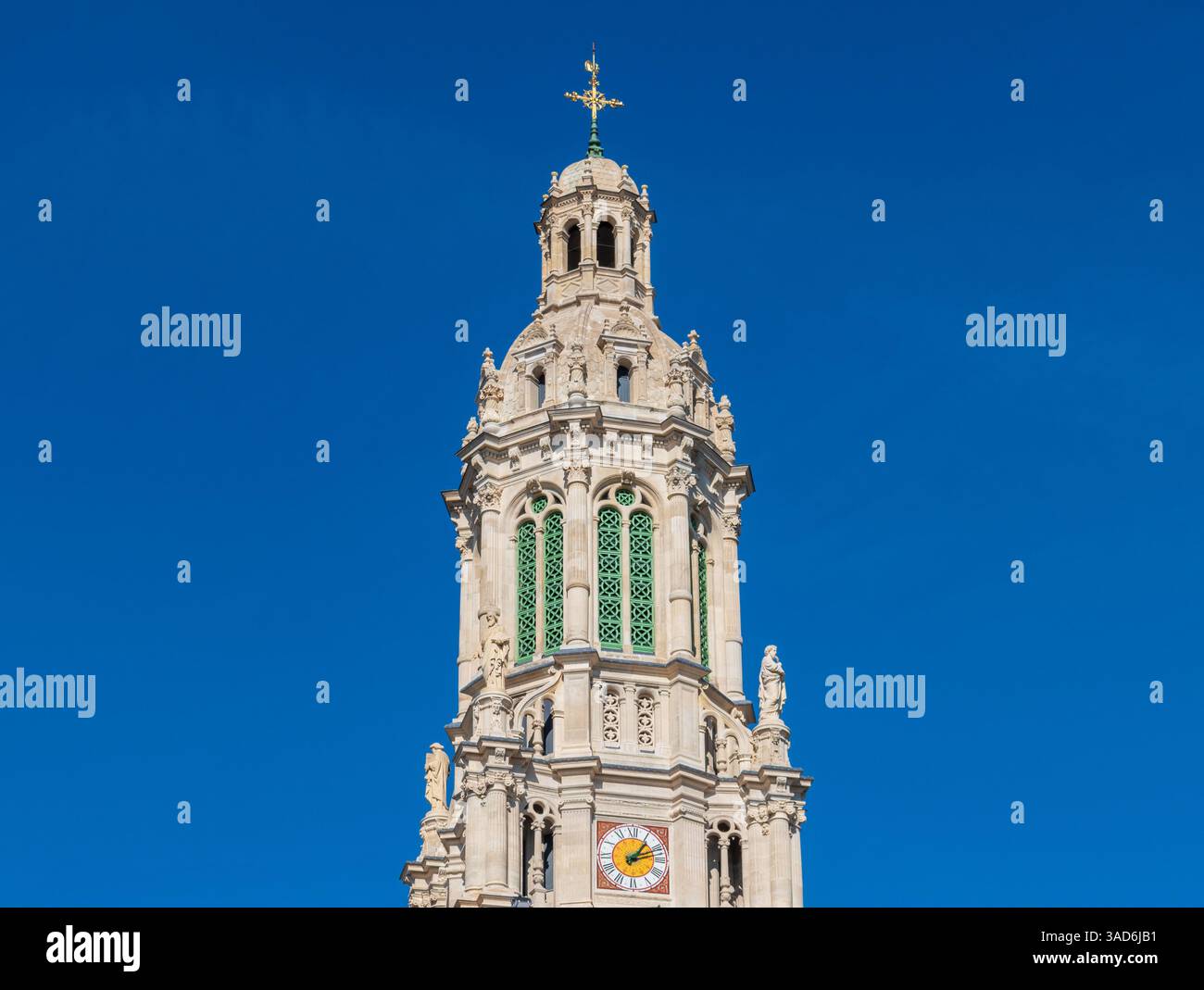 Bell tower of the Church of the Holy Trinity, 9th arrondissement, Paris ...
