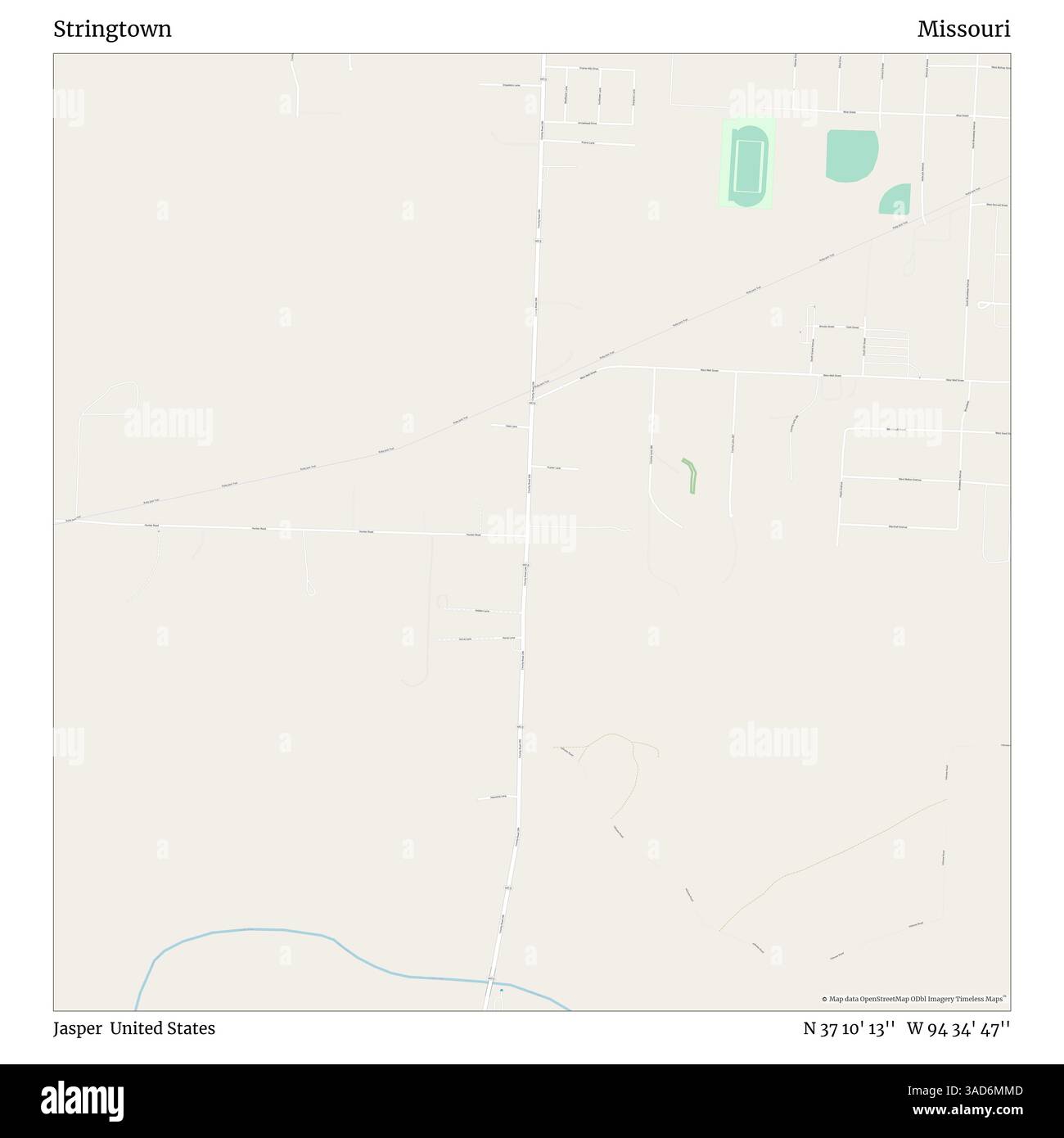 Stringtown, Jasper, United States, Missouri, N 37 10' 13'', W 94 34' 47 ...