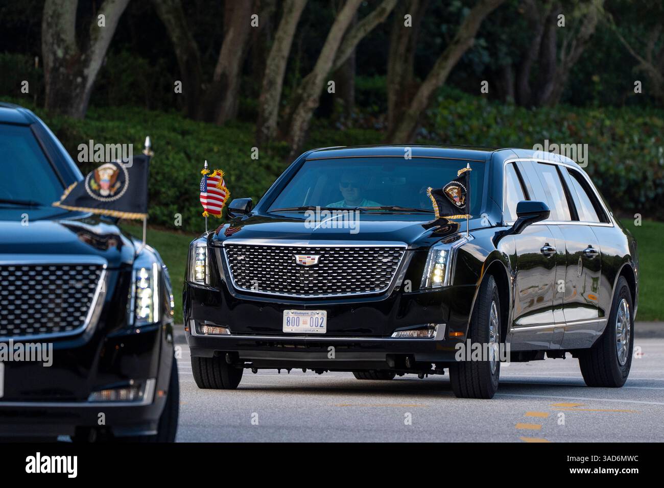 President Donald Trump arrives at Trump National Golf Club, Saturday ...