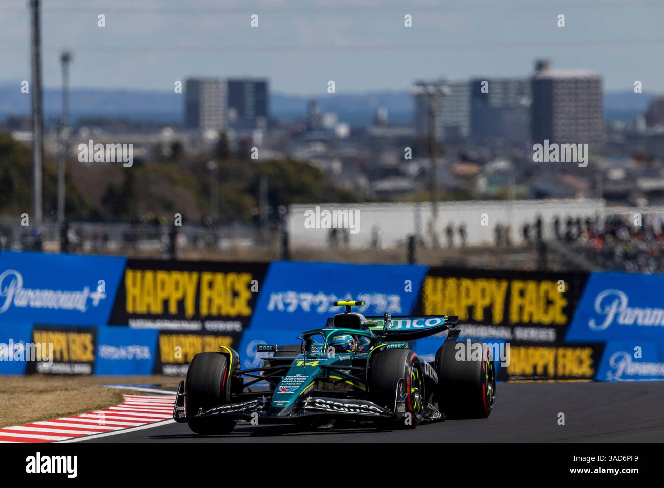SUZUKA, JAPAN - APRIL 04: Fernando Alonso of Spain driving the (14 ...