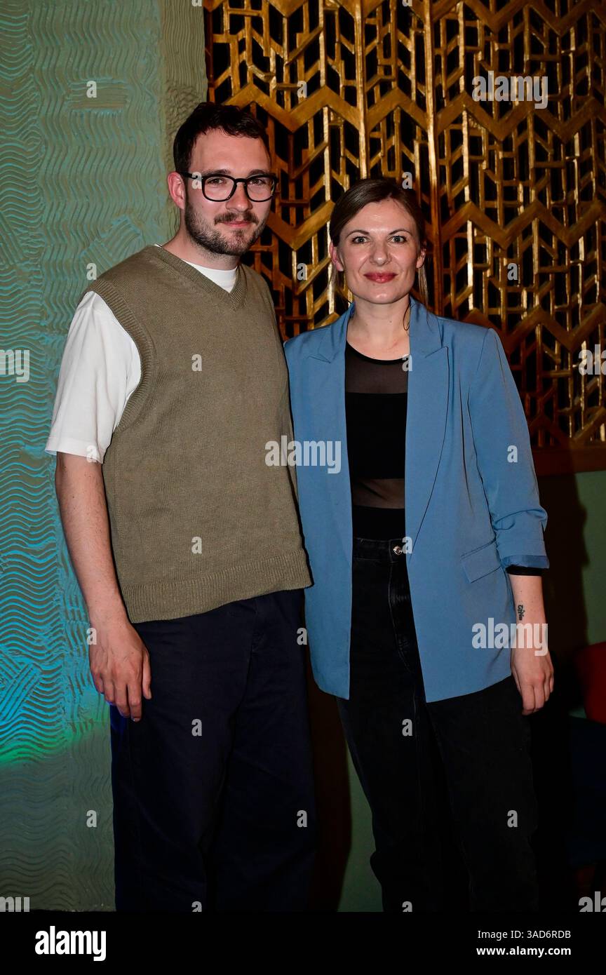 Lukas Rietzschel und Constanze Klaue bei der Premiere des Kinofilms Mit ...