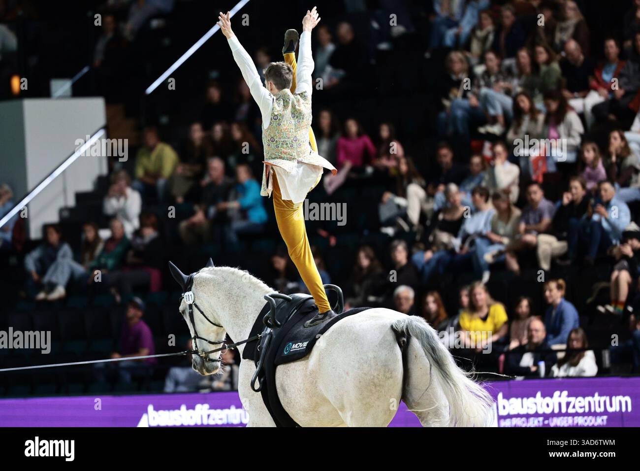 Julian WILFLING of Germany with ARAGORN 102 during the FEI Vaulting World Cup Final - Individual ...