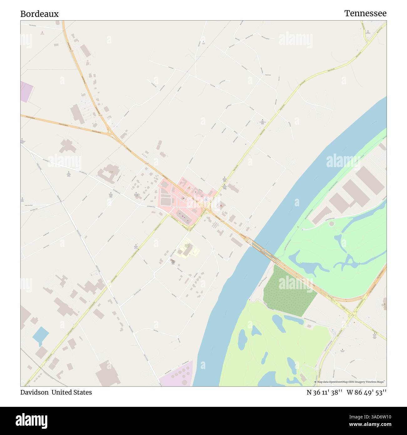 Bordeaux, Davidson, United States, Tennessee, N 36 11' 38'', W 86 49 ...