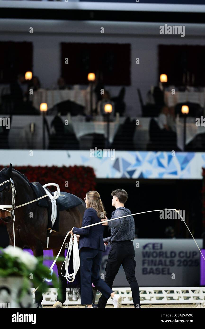 Quentin JABET of France with GOLDJUNGE during the FEI Vaulting World ...