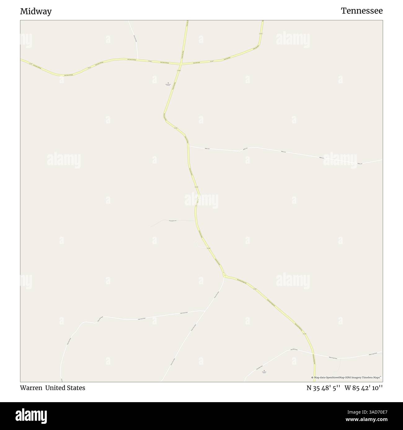 Midway, Warren, United States, Tennessee, N 35 48' 5'', W 85 42' 10 ...