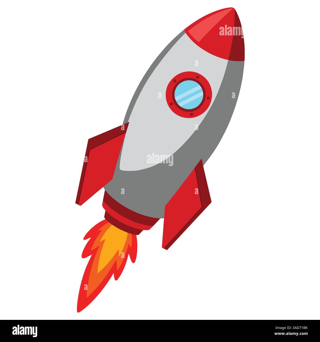 a red rocket launcher. Bold and modern design with a sleek, futuristic ...